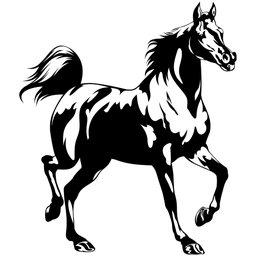 Adesivo de Parede Cavalo - 54 x 63 cm | MadeiraMadeira