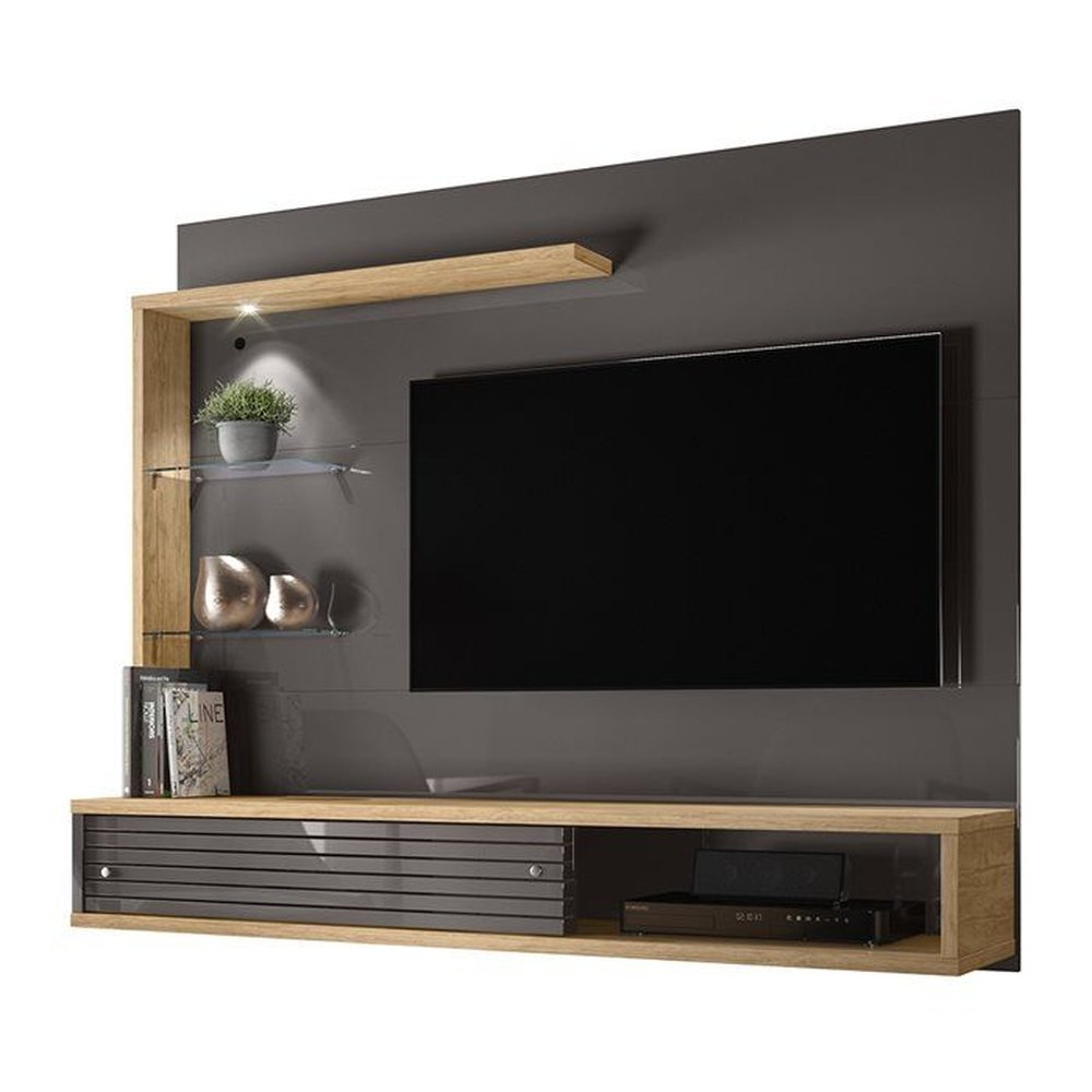 Bancada Suspensa Para TV 50 Polegadas Frizz Select Titânio Carvalho ...