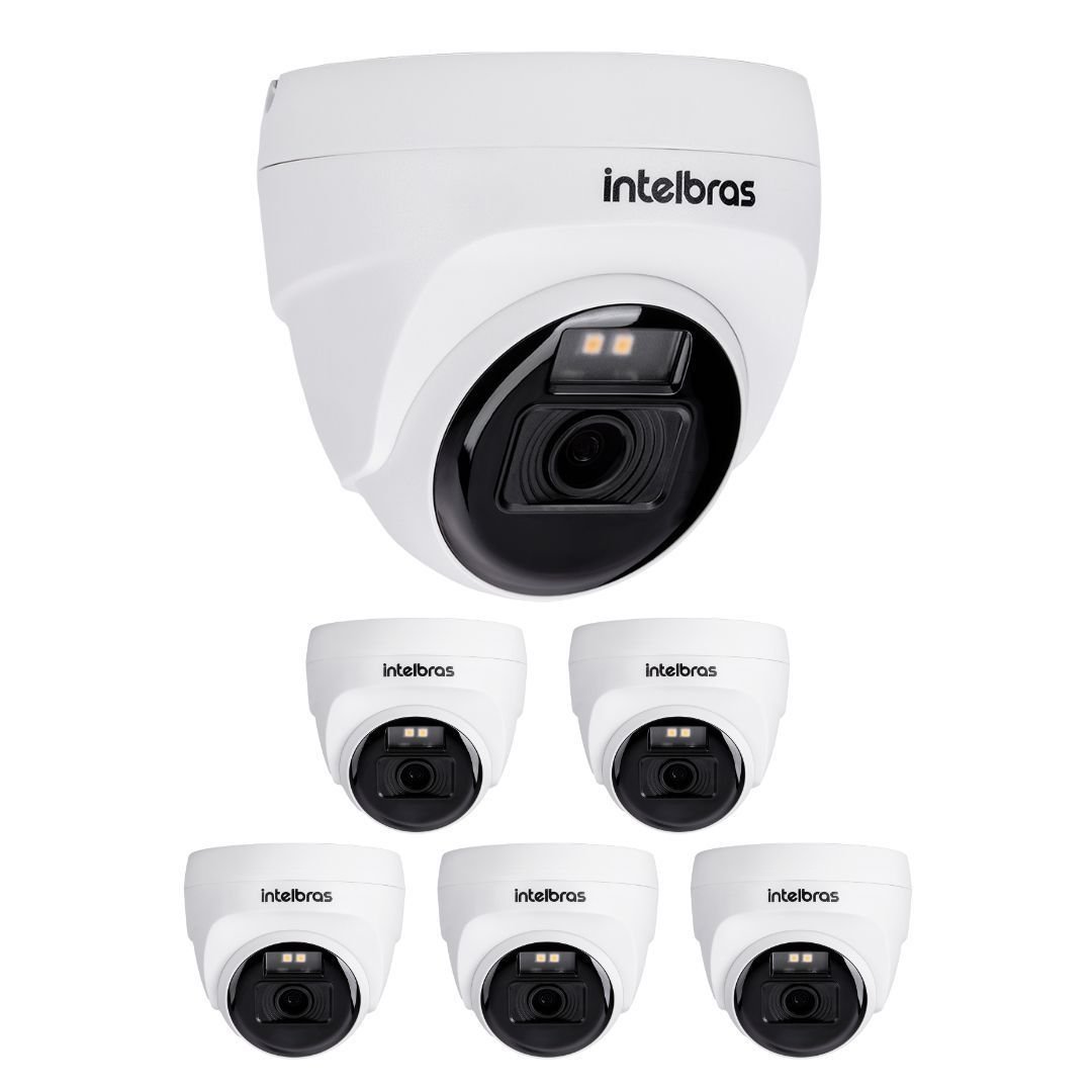 Kit 6 Câmeras Multi Hd 2 Megapixels Inteligente 20m Vhd 1220 D Full ...