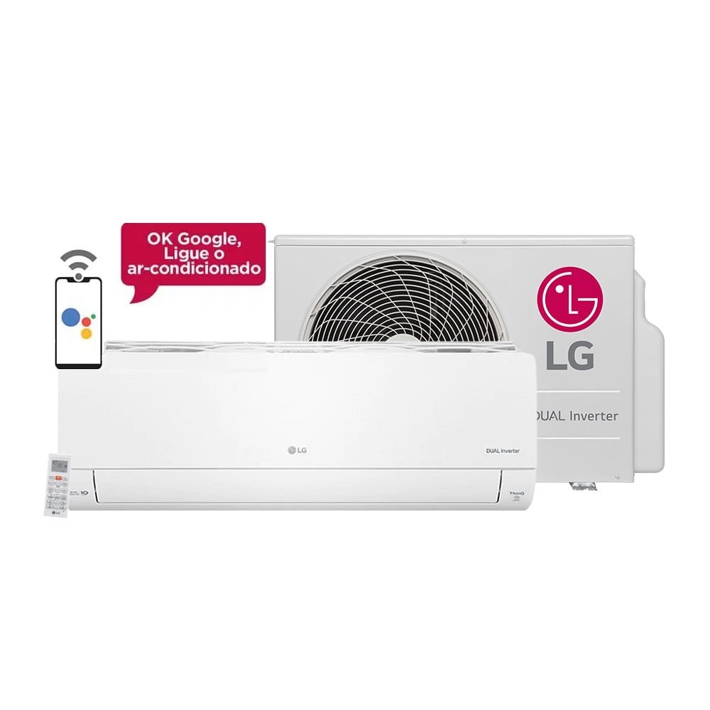 Ar Condicionado Split Hi Wall Inverter LG Dual Voice 24000 BTU/h Frio ...