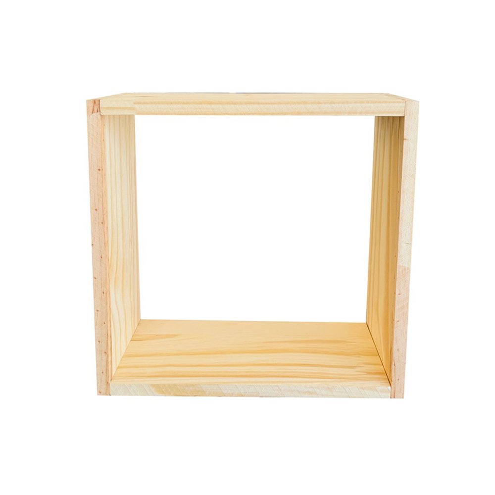Kit 3 Nichos Decorativos P-m-g Madeira Pinus Cor Natural | MadeiraMadeira