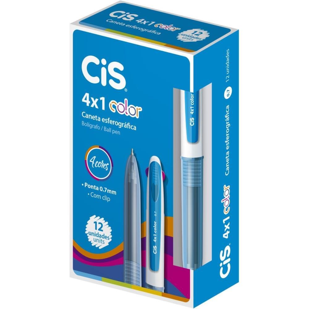 Caneta Esferografica CIS 4X1 0.7MM AZ/LA/RS/RX | MadeiraMadeira