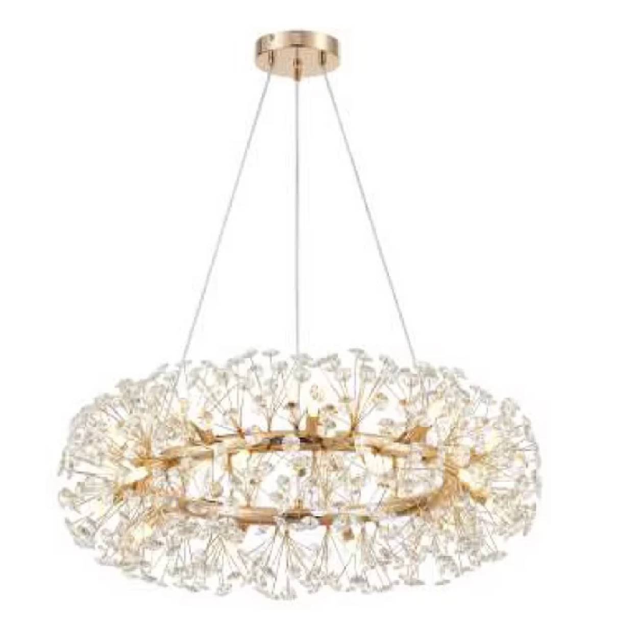 Pendente Buna Metal Dourado Cristal Translúcido 20xg9 - Astraled ...