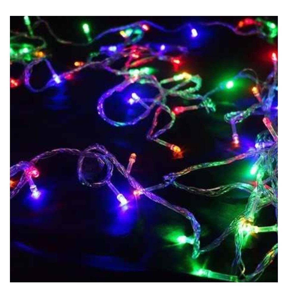 Pisca Pisca Natal Led 100 Lâmpadas Colorido 8 Funções 220v | MadeiraMadeira