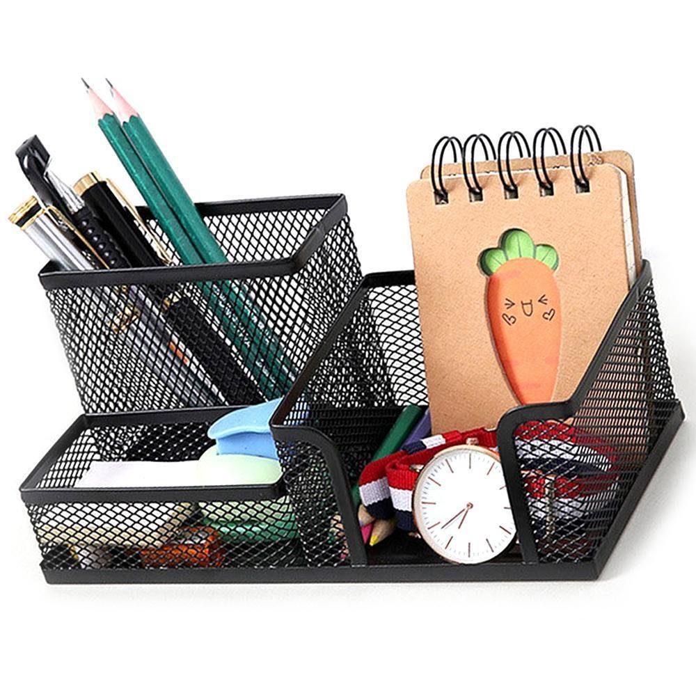 Organizador De Mesa Aramado Preto Resistente Keep Ei043 | MadeiraMadeira