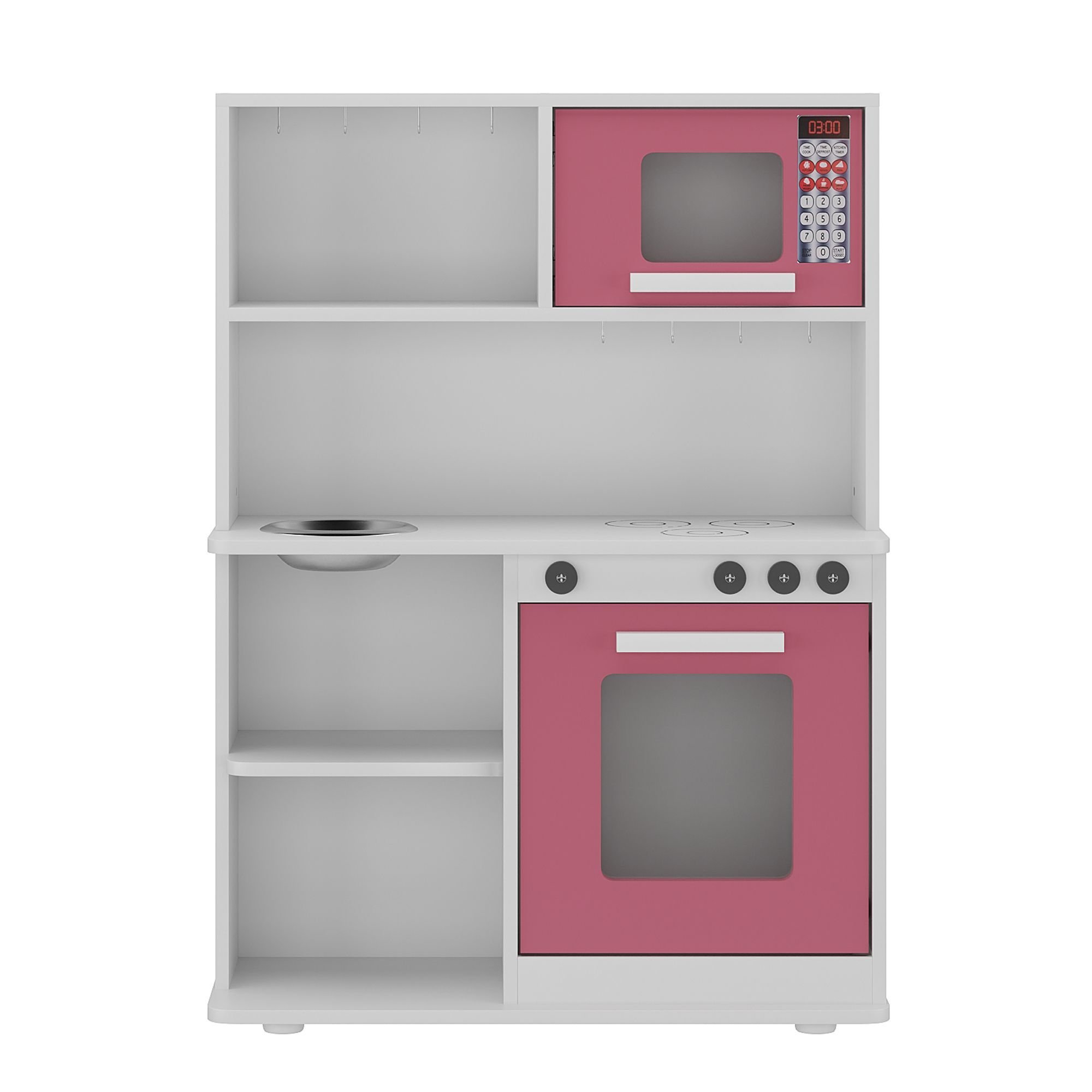 Mini Cozinha de Mdf para Crianças Diversão e Educação no Faz de Conta ...