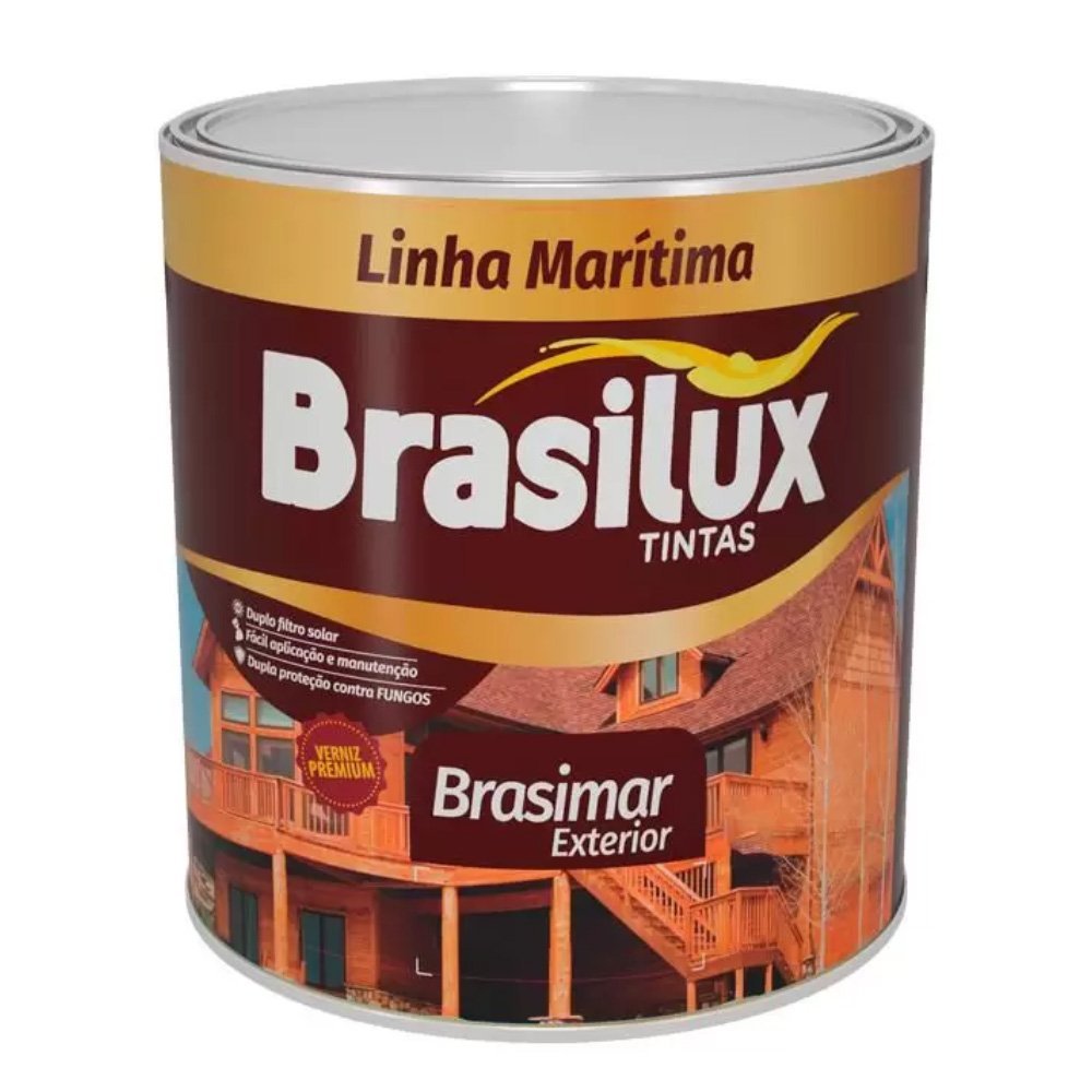 Verniz Marítimo Mogno Brasilux 0,9 l | MadeiraMadeira