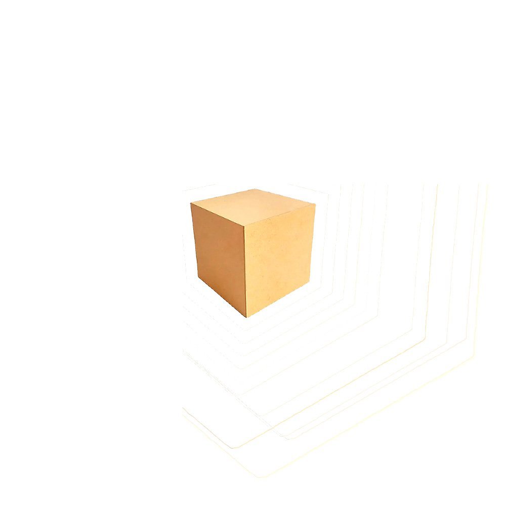 Kit com 12 cubos mdf cru 8x8x8cm KTCB002 | MadeiraMadeira