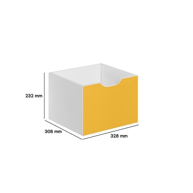 Nicho Organizador 1478 com 3 Gavetas Branco/Colorido - Qmovi ...