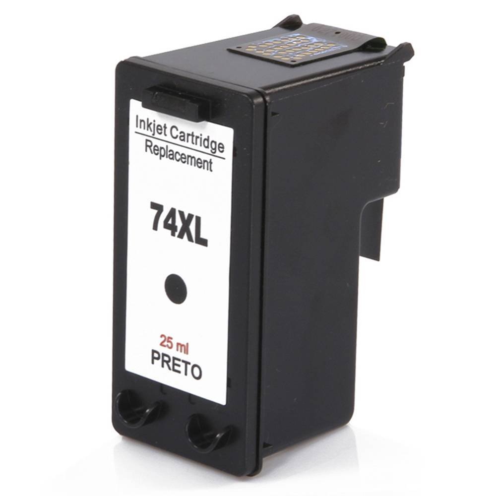 Cartucho de Tinta Compatível HP 74XL CB336WB Preto | MadeiraMadeira