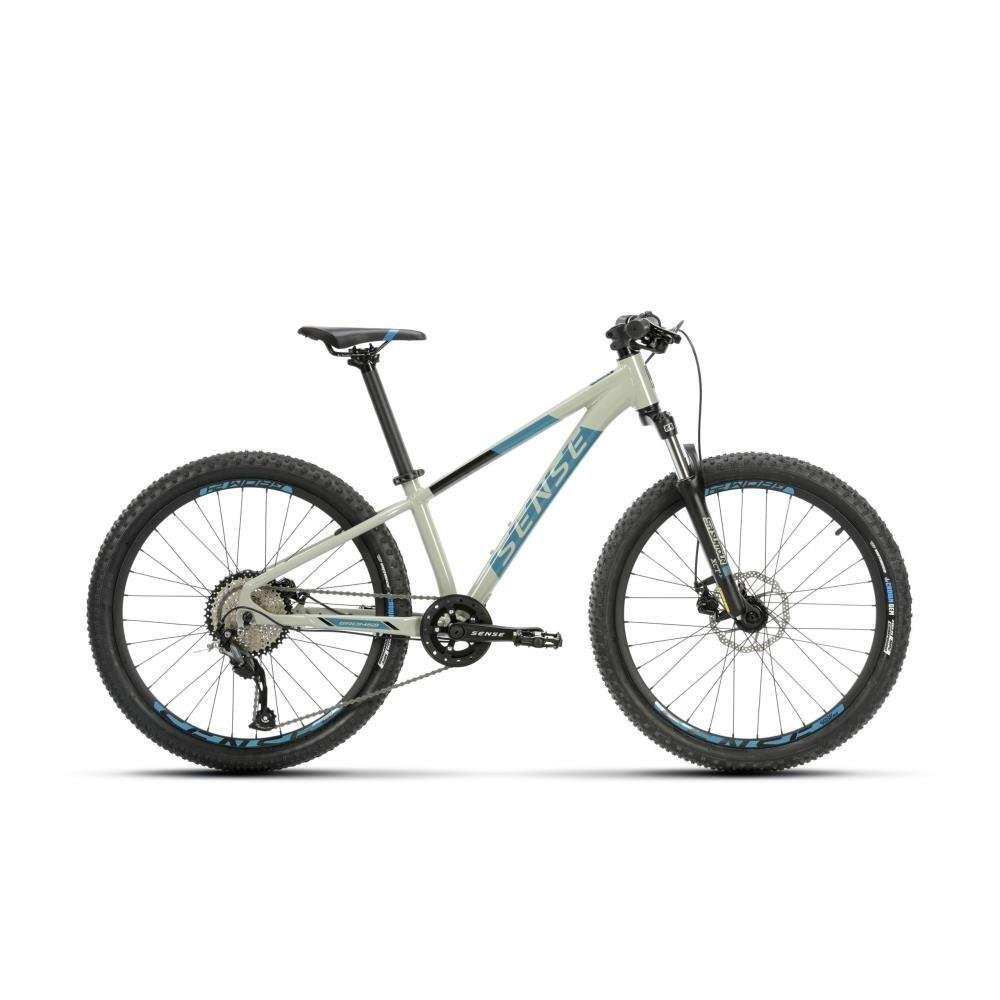 Bicicleta Grom Aro 24 Cinza/Aqua 9v Infantil/Juvenil MTB 2021/2022 | MadeiraMadeira