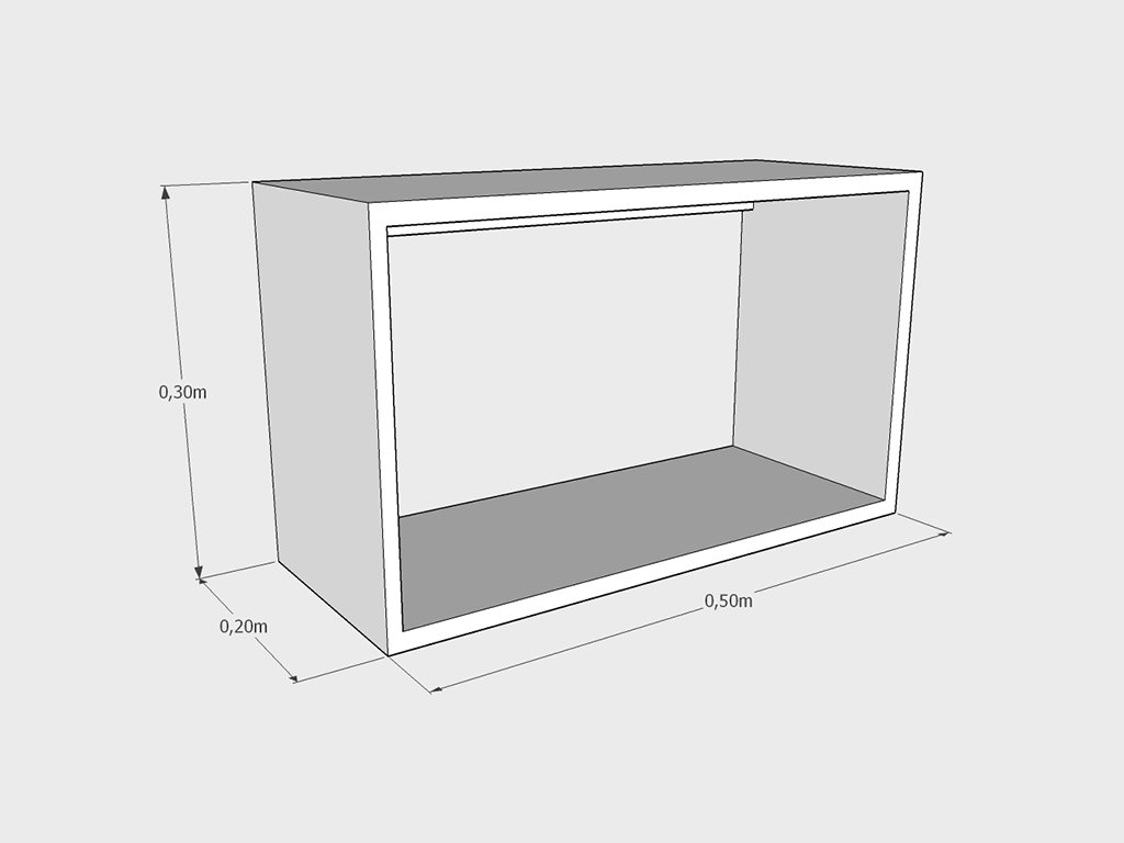 Nicho Mdf Standard 50cm Cedesign | MadeiraMadeira