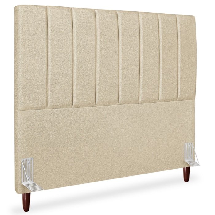 Cabeceira Queen 160cm Arlla Linho Bege Rm | MadeiraMadeira