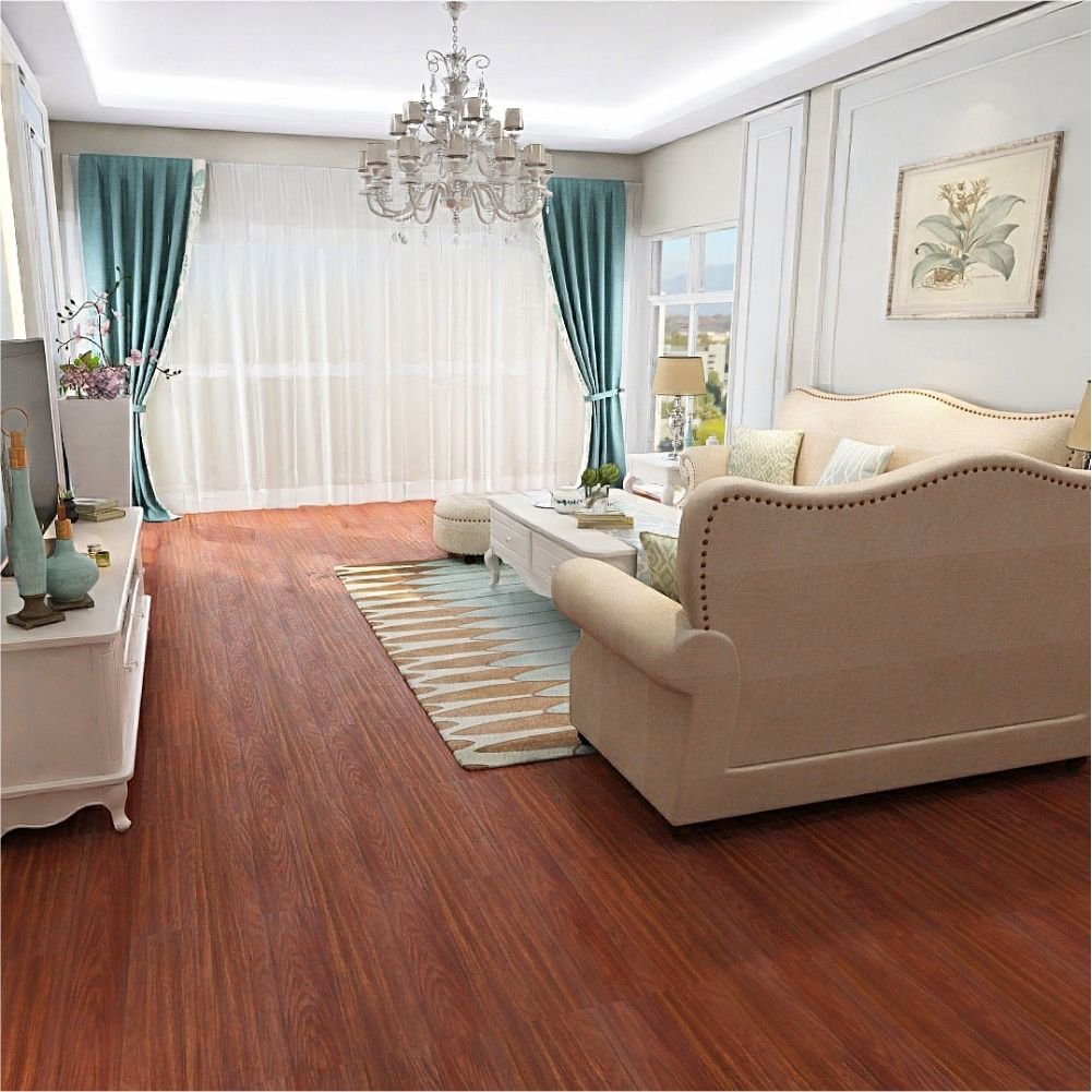 Piso Vinilico Autocolante Madeira Jatobá Colacomigo 24 Unidades ...