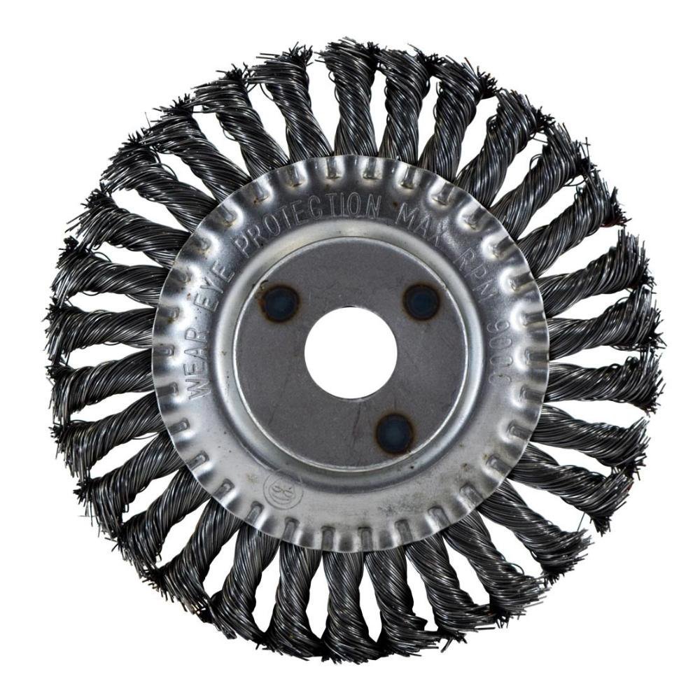 Escova Circular Mister Aço Trançado 6 x 1/2 | MadeiraMadeira