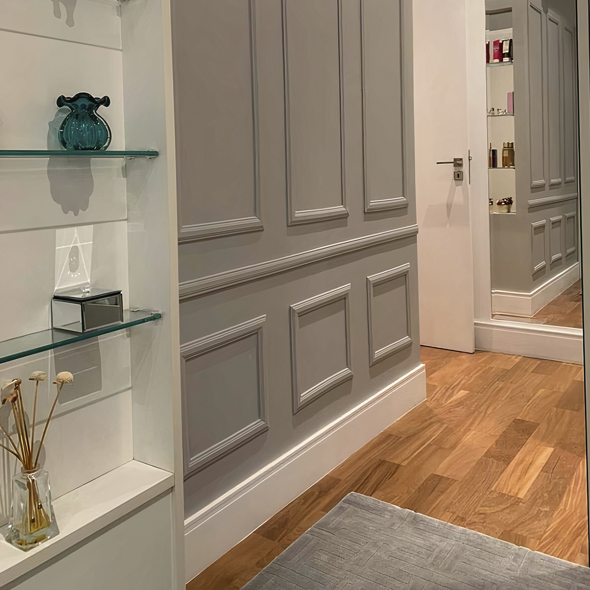 Rodapé EVA Flexível 15cm Altura Rp16 Alto Sobrepor 10 Metros MeuRodapé ...