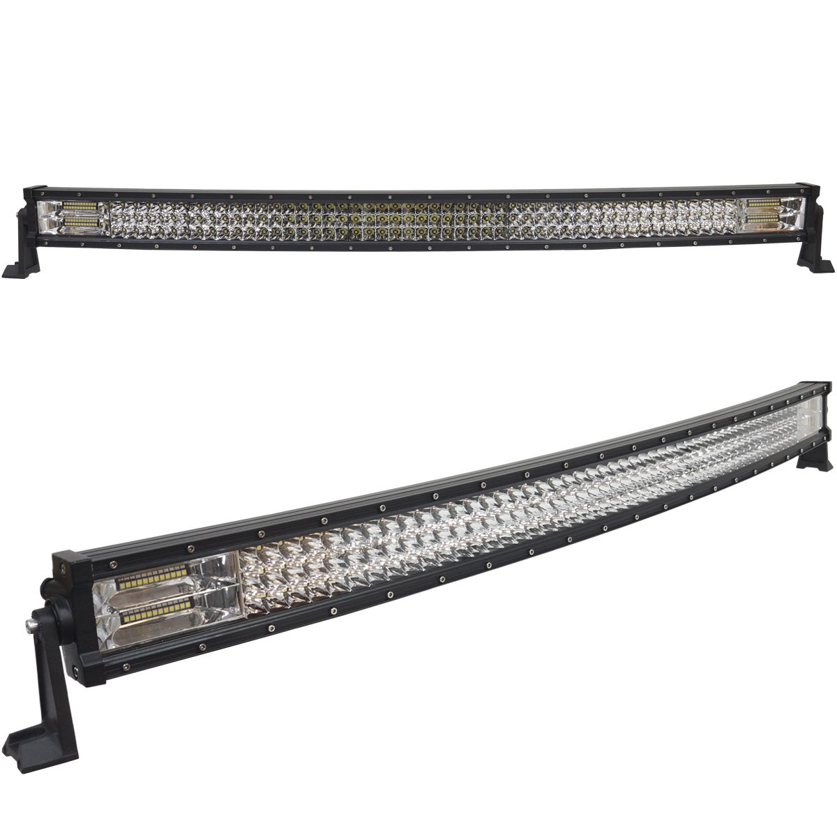 Barra de 228 Led Automotivo 7D Curvada 126cm 684w Farol Milha Off Road ...