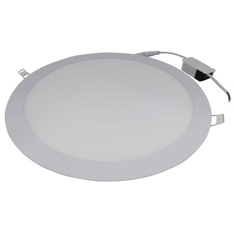 Luminária LED Plafon embutir EspaçoLux redonda luz branca 24W 6.500k ...