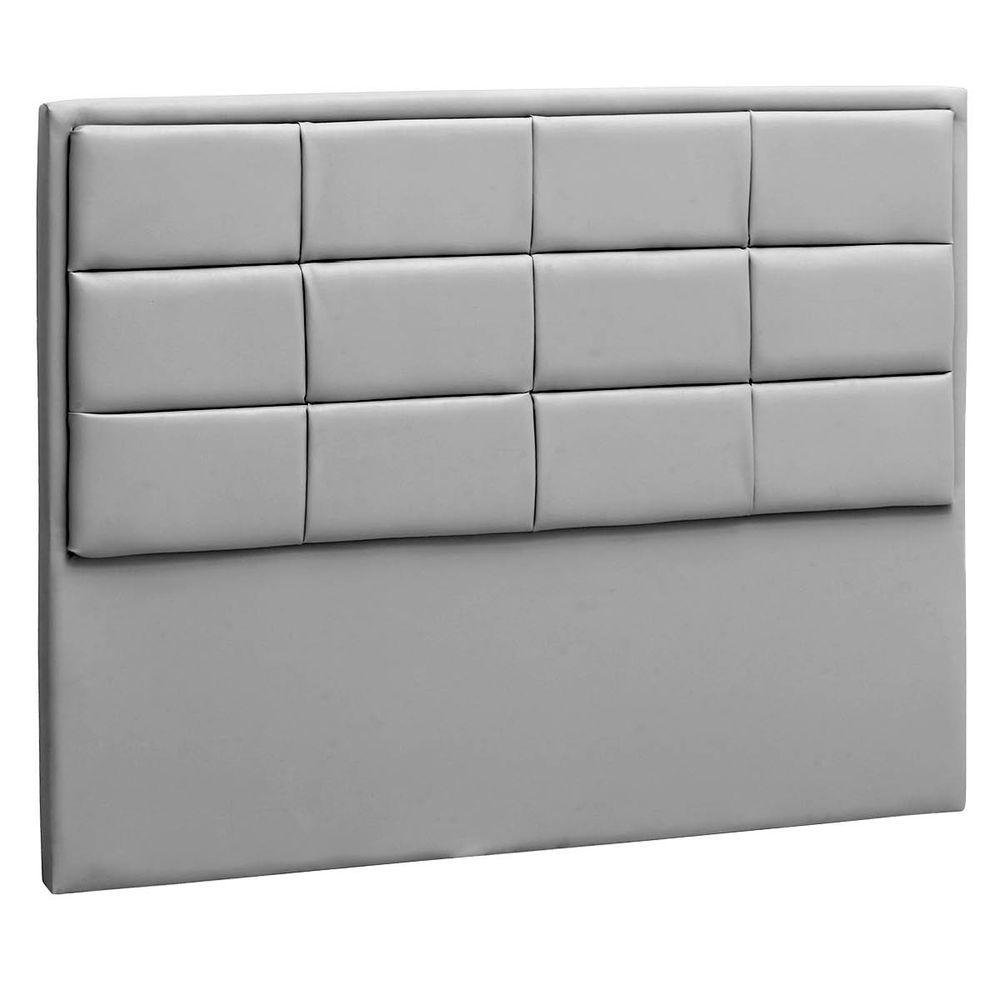 Cabeceira Casal Tallin P04 140 Cm Suede Cinza Tca 940 | MadeiraMadeira