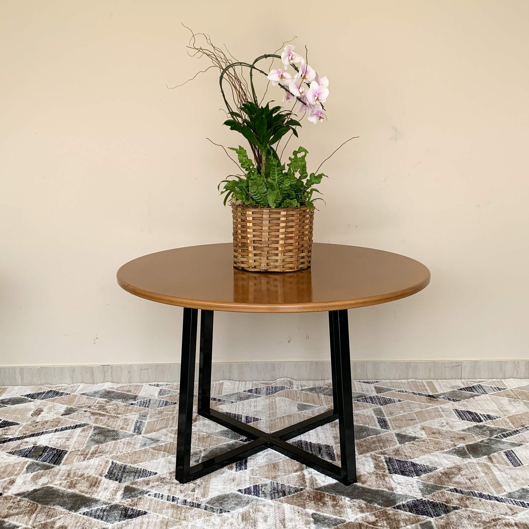 Mesa Classic Redonda de Jantar com Tampo de Mdf 1,20 Metros - Bege ...