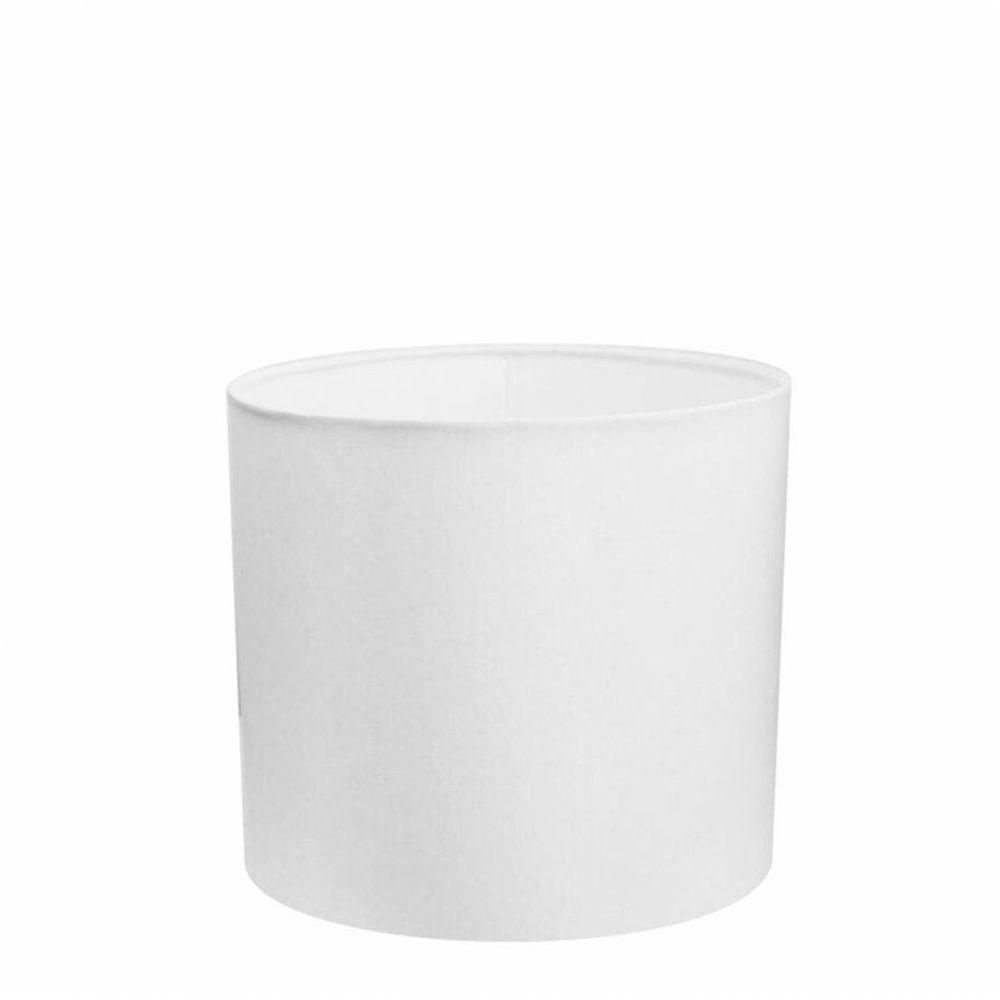 Cúpula Abajur Tecido Cilíndrica Cp-8014 Ø35x21cm Branco | MadeiraMadeira