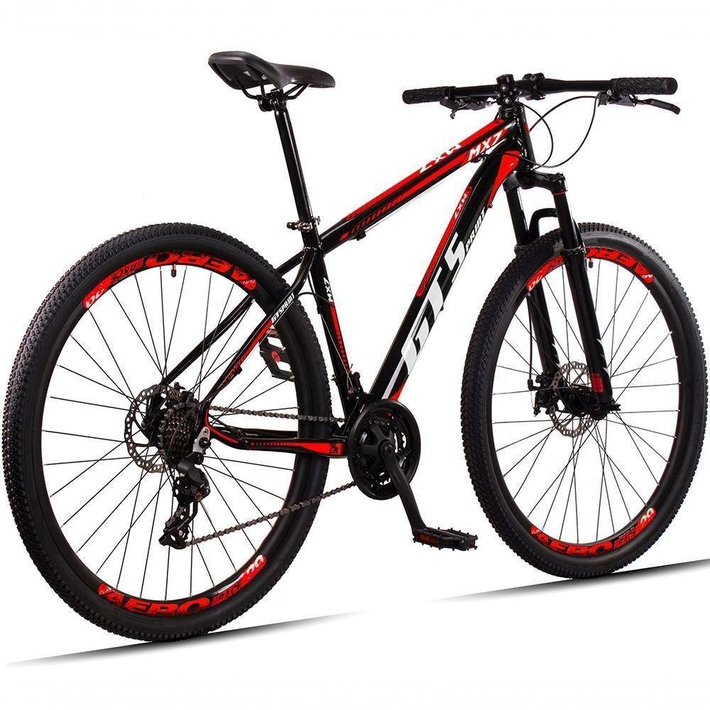 Bicicleta 29 Gt Sprint Mx7 24V Index Preto+Vermelho | MadeiraMadeira