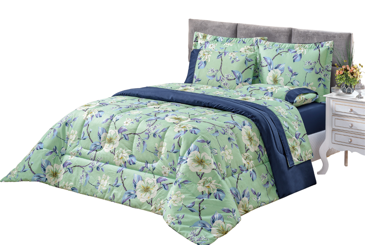 Kit edredom queen 3 peças dupla face 240cm x 220cm deixe sua cama ...