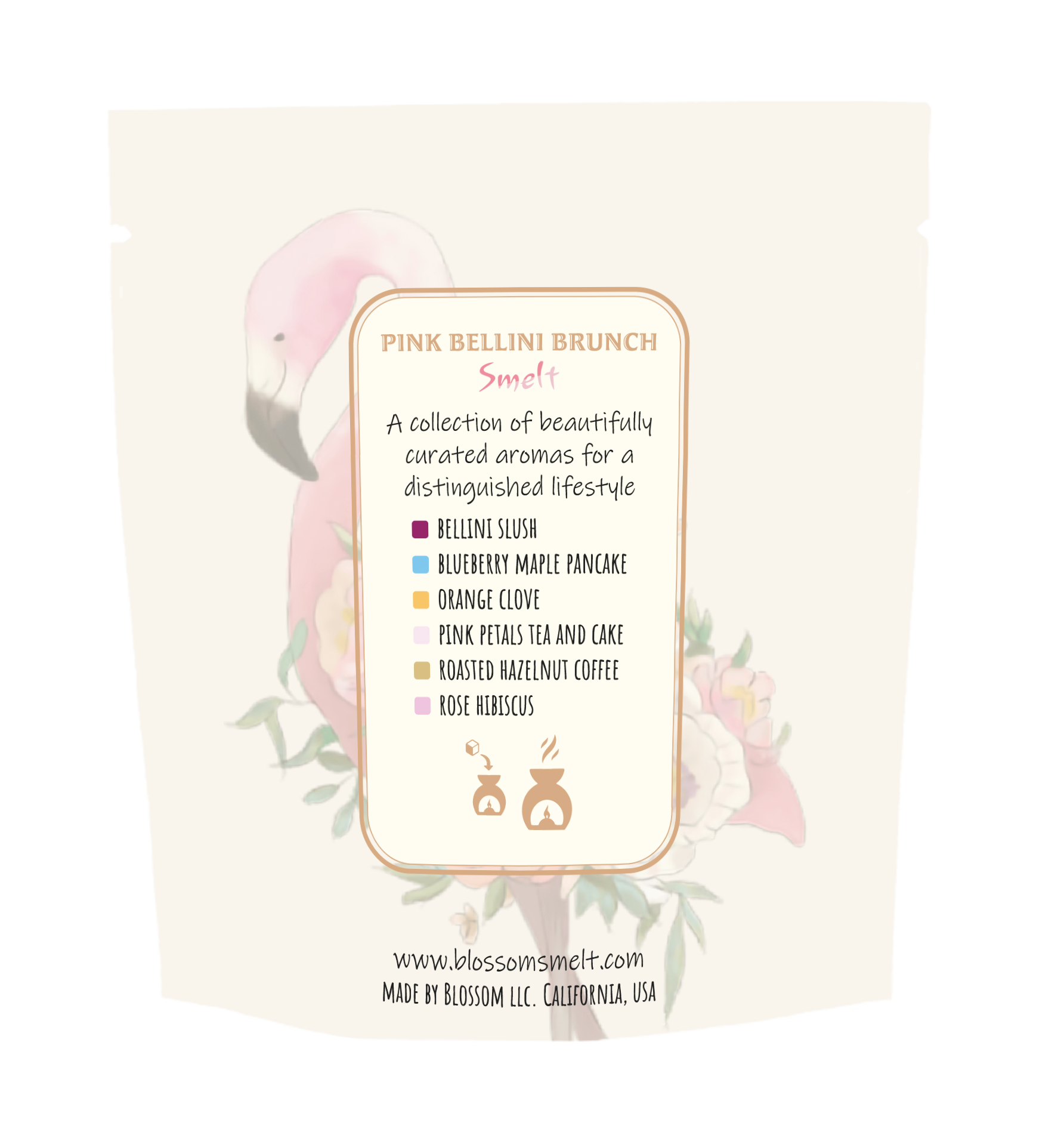 Cubos Aromáticos Smelt - Pink Bellini Brunch Collection | MadeiraMadeira