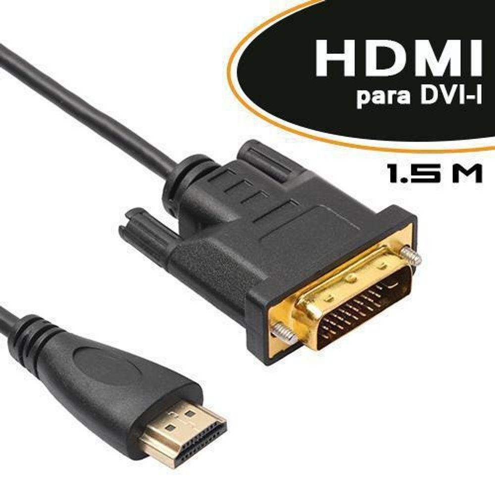 Cabo Hdmi Mx Dvi-i M 1.5 Metros - Empiretec | MadeiraMadeira
