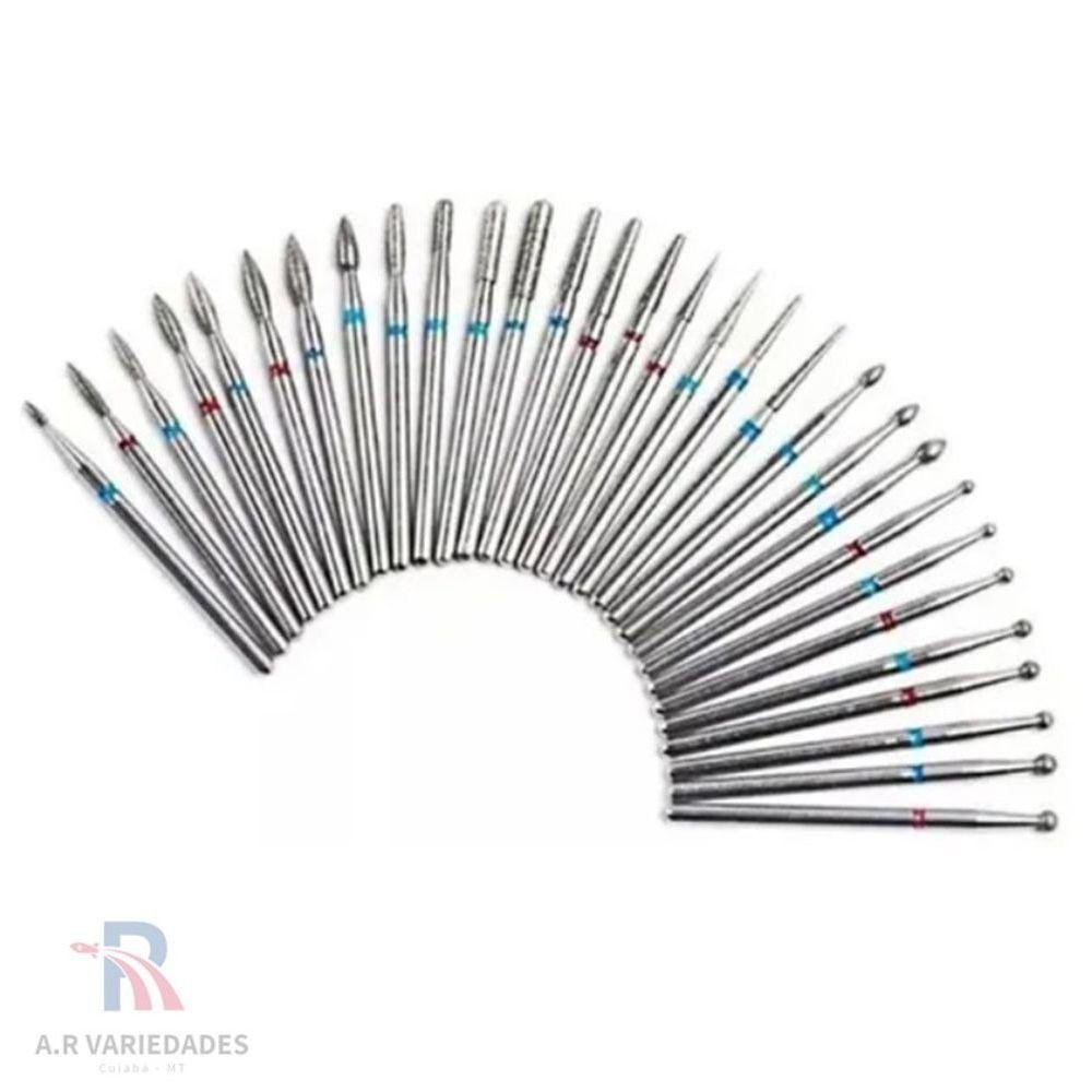 Kit 30 Brocas Diamantada Profissionais Nano Particula Diaman ...