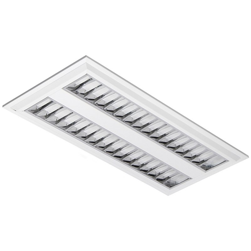 Plafon Embutir Retangular Refletor Aletas Led 4000k Driver | MadeiraMadeira