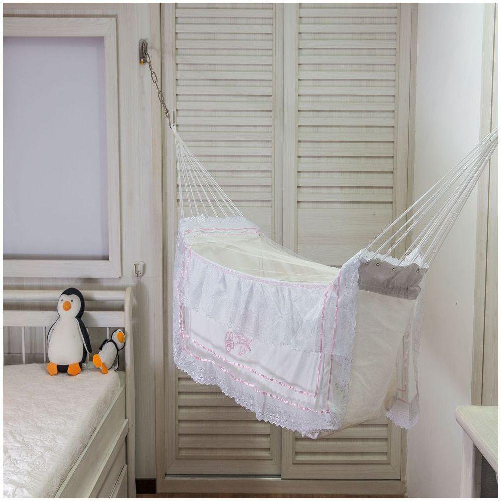 Rede De Dormir Berço Infantil Para Bebê Branca | MadeiraMadeira