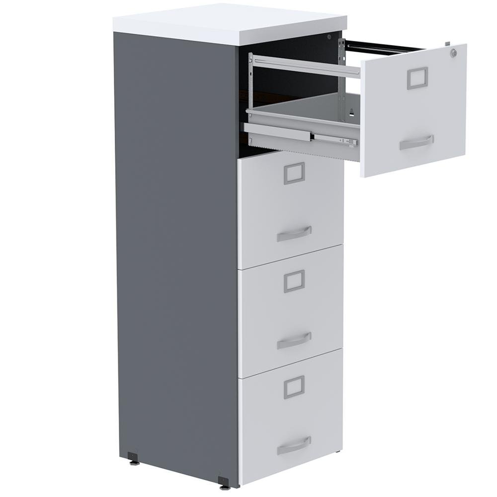 Armário de Arquivo Oficio PE25 Pandin 45,70 cm (largura) em MDP Cor ...