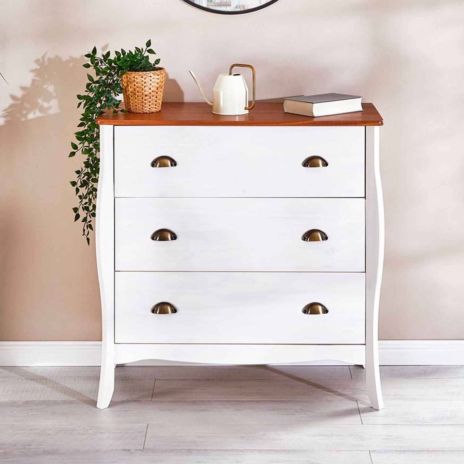 Cômoda Madeira Maciça 3 Gavetas Antoinette | MadeiraMadeira