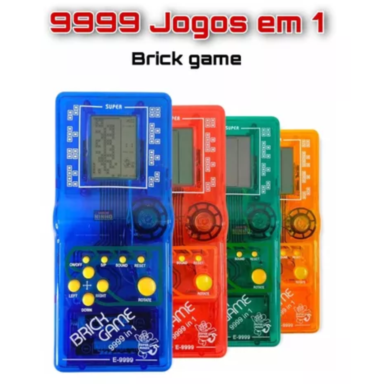 Kit 2 Consoles Mini Game Antigo Retro Tetris 9999 Jogos | MadeiraMadeira