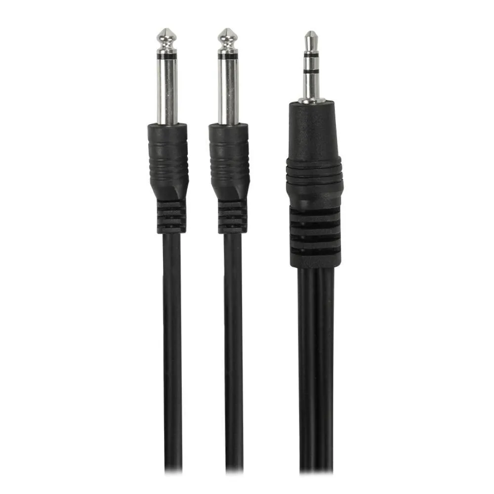 Cabo P2 Stereo para 2 X P10 Mono, 1,8m | MadeiraMadeira