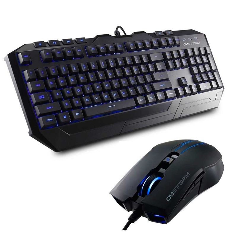 Kit Teclado e Mouse Devastator II LED AZUL | MadeiraMadeira