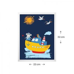 Quadro Kids sem Vidro 32x22cm Belchior | MadeiraMadeira