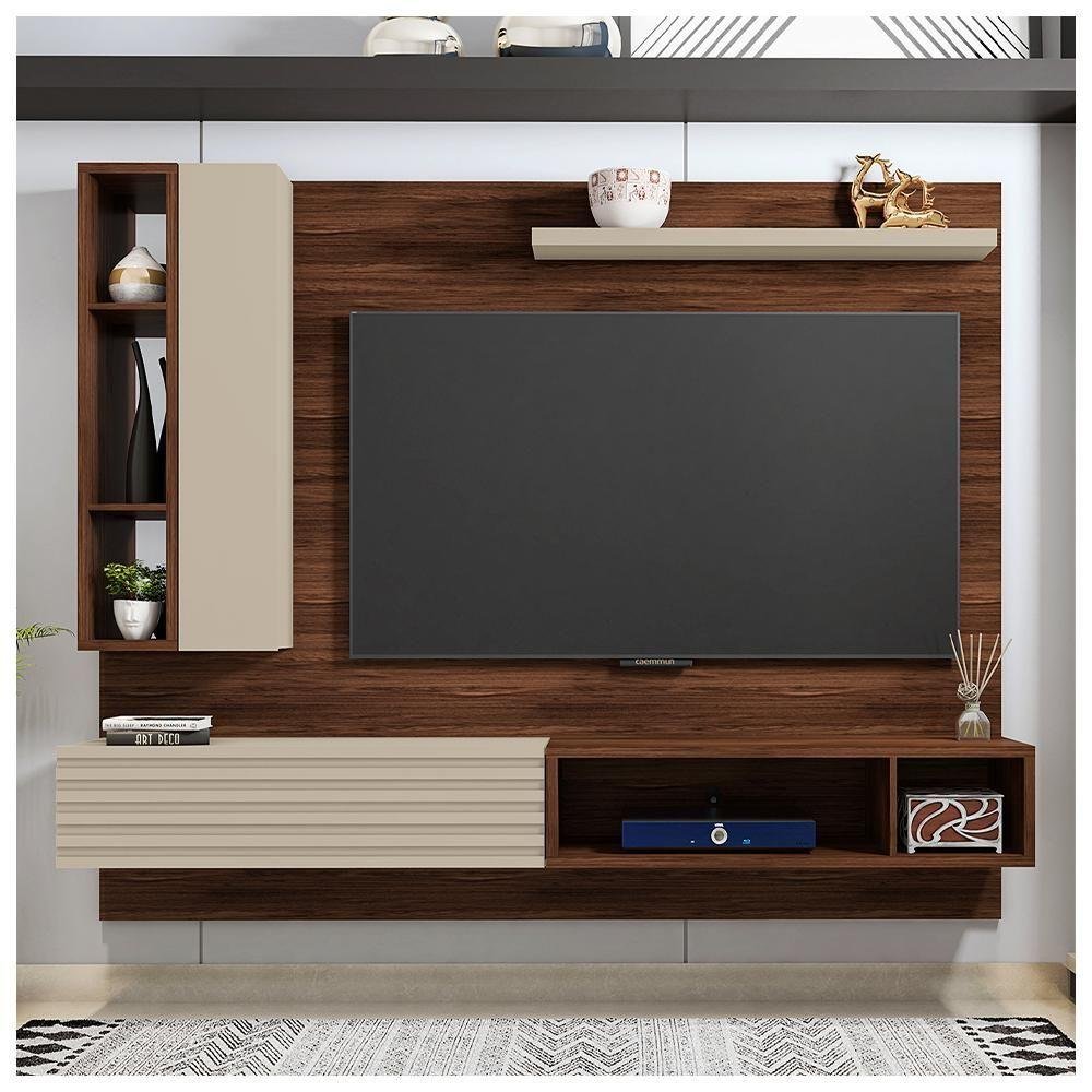 Painel Bancada Para Tv Até 75 Polegadas Action Caemmun | MadeiraMadeira