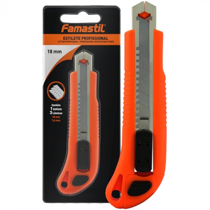 Estilete 18 Mm Profissional Famastil | MadeiraMadeira
