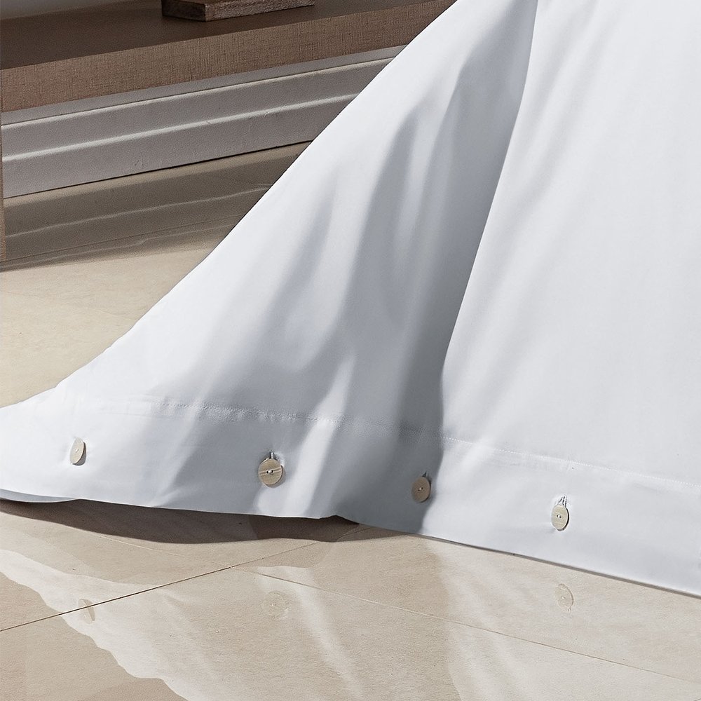 Capa De Edredom Solteiro King Duvet Glass 200 Fios 100% Algodão Branco ...