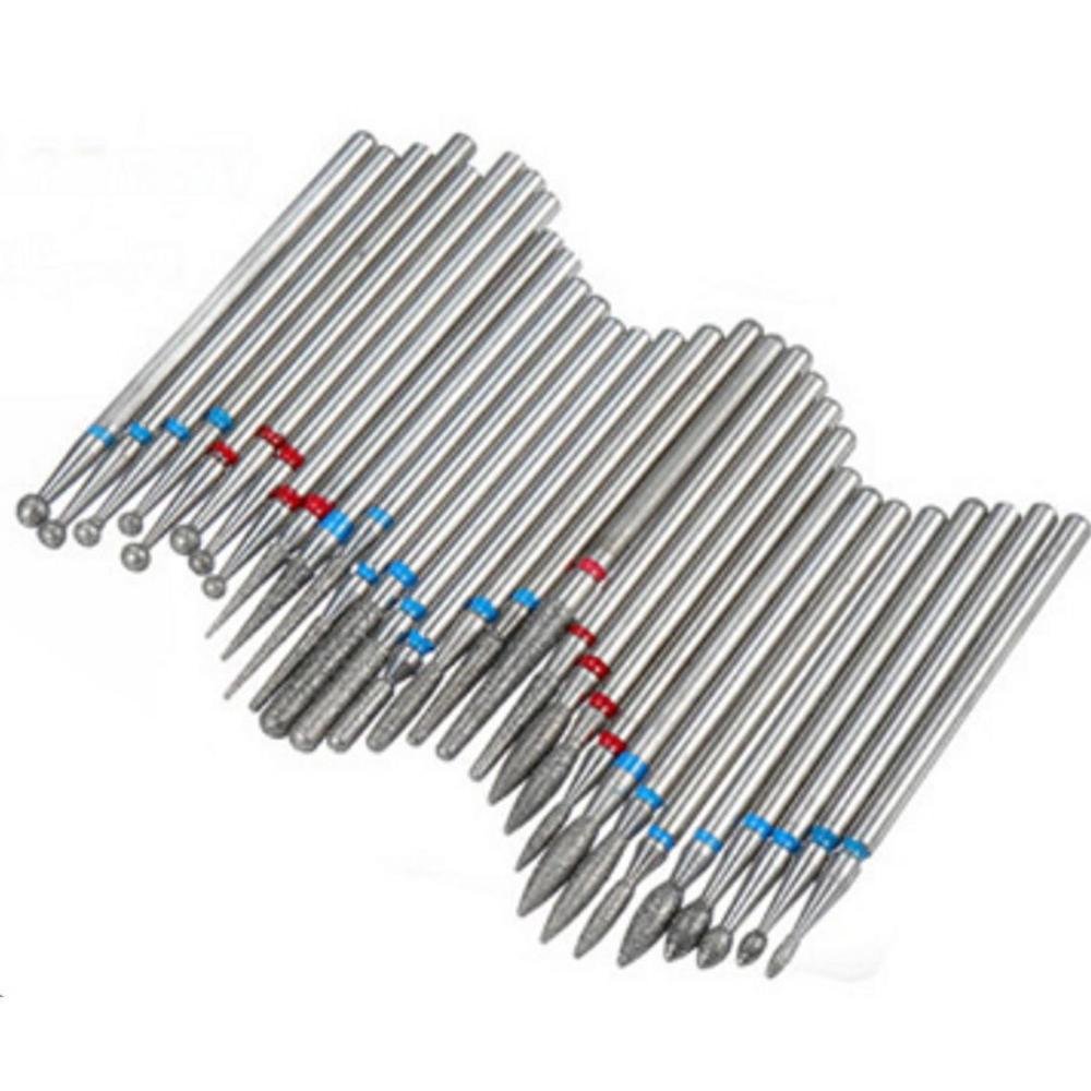 Kit de 30 Brocas Diamantada Profissional para Unha Acrigel | MadeiraMadeira