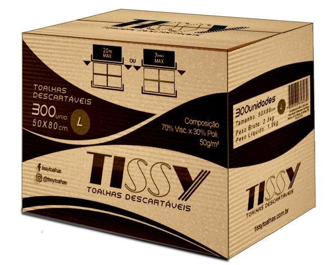 Toalha Descartável Tissy 50X80 (Cx 300Un) | MadeiraMadeira