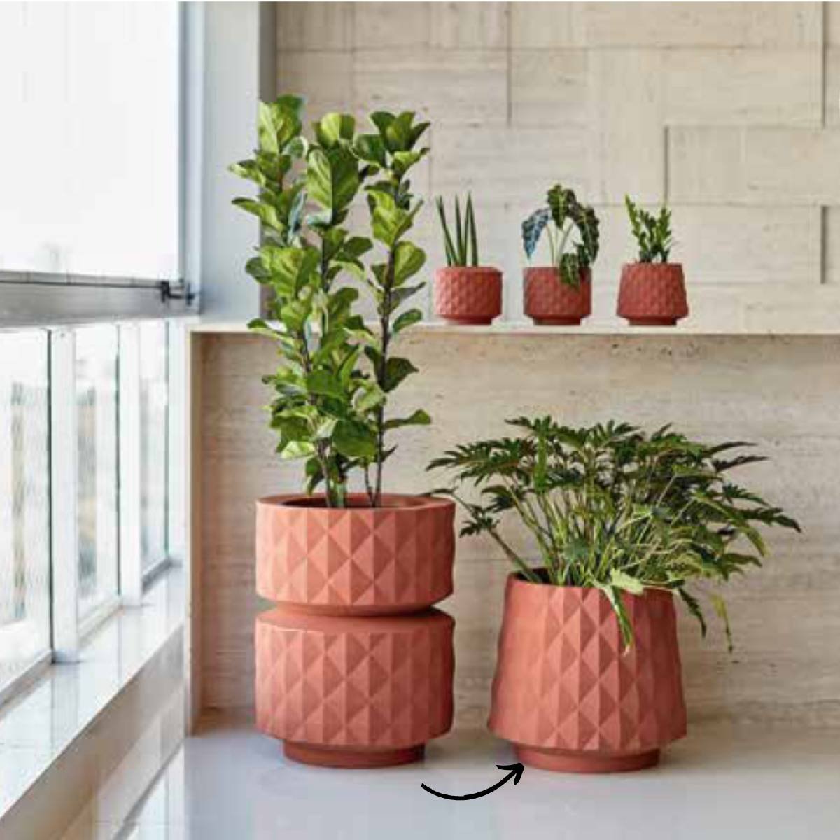 Vaso Recôncavo 46 (62l) Terracota Vasap | MadeiraMadeira