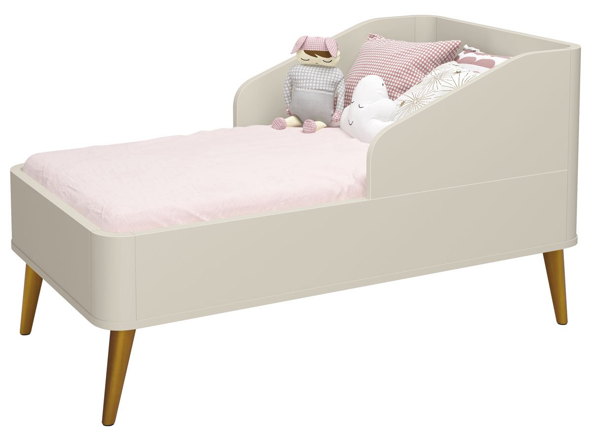 Berço Americano Retrô Mila Areia Fosco com Madeira - Reller ...