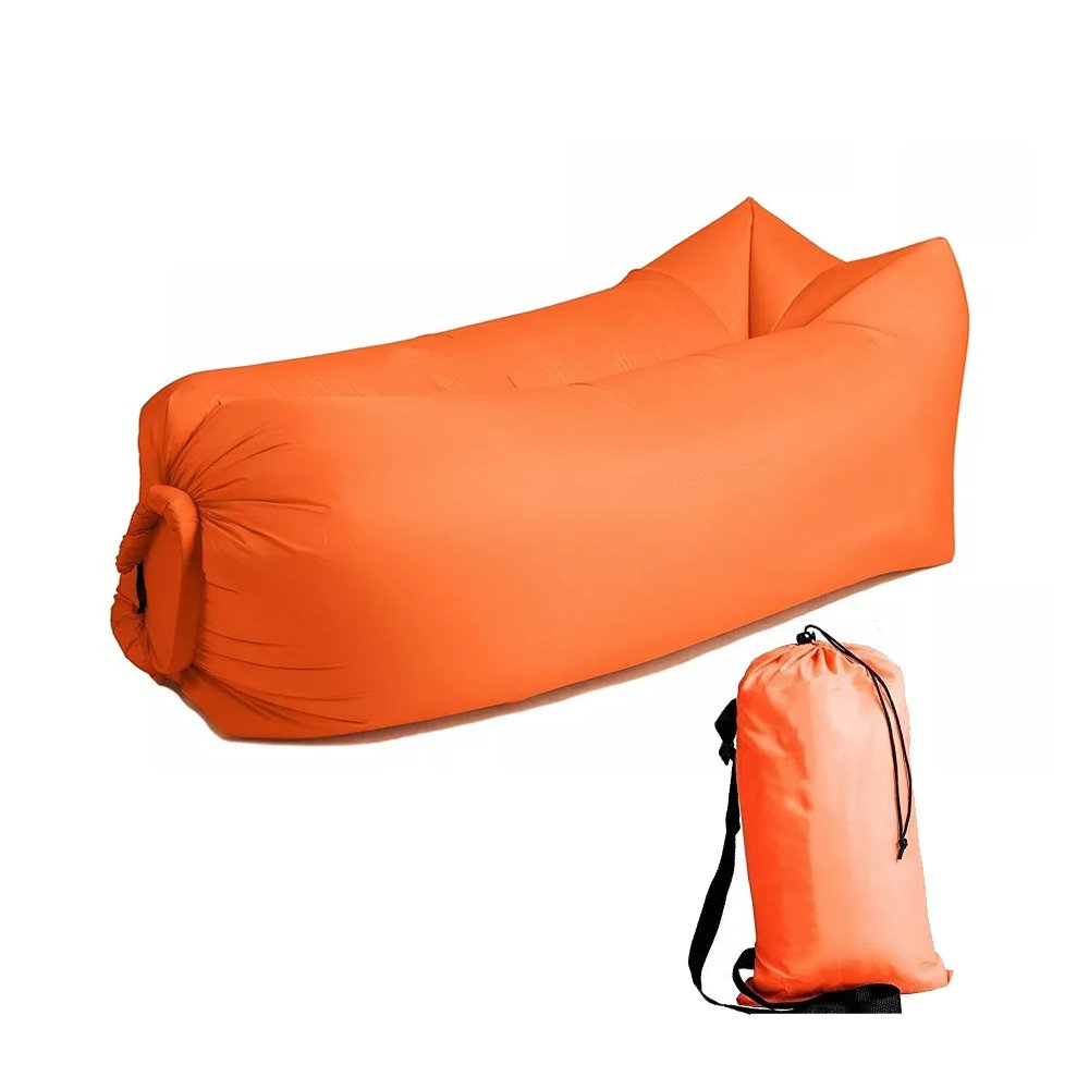 Saco de dormir Sofa Inflavel Puff Preguiçoso Camping Colchonete Magico ...
