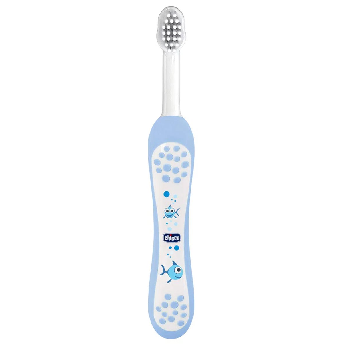 Escova Dental Infantil Bebê +6M Cerdas Macias e Tampa De Proteção ...