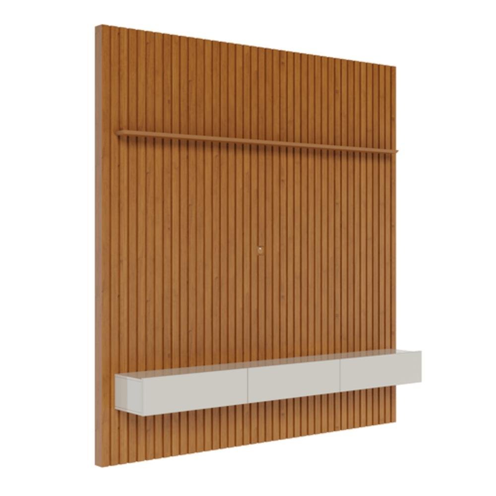 Painel Home para Tv 70 Polegadas 2 Gavetas Ripado Slim Nature e Off ...