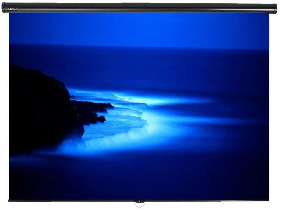 Tela de Projeção Retrátil Semi Tensionada Tahiti 4:3 HD 84 Polegadas 1 ...