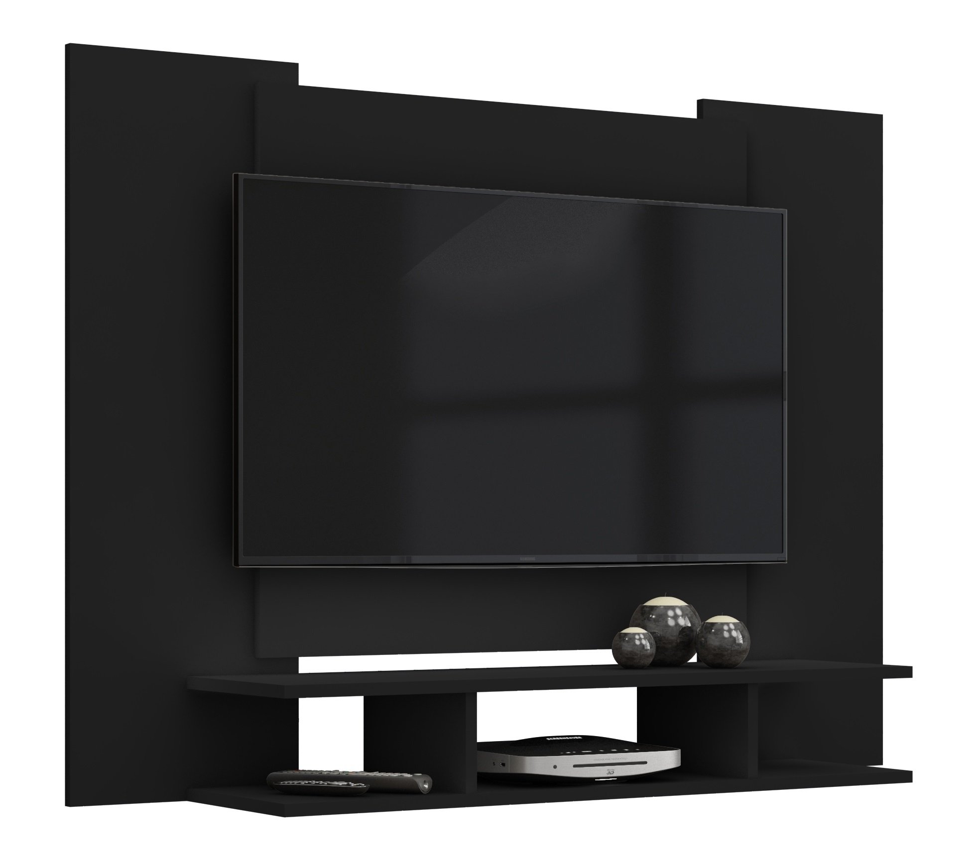 PAINEL PARA TV 43 POLEGADAS EJ - Preto | MadeiraMadeira